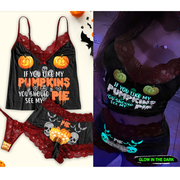 Women's Pajama, Funny Glowing Comfort Adjustable Sleepwear Set – Wonder ...